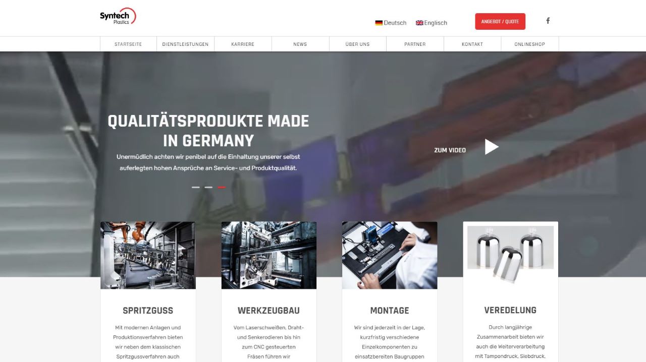 Relaunch syntech-plastics.com - HOPKINS | Marketing & Kommunikation